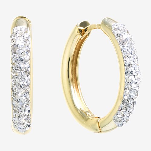 Click here for Sparkle Allure Crystal Huggie Womens Crystal 24K G... prices