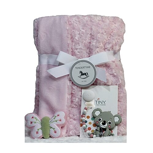 Click here for 3 Stories Trading Baby Girls Blanket  Pacifier Cli... prices