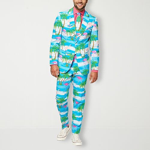 Click here for OppoSuits Mens Flamingo Print Costume - Slim Fit -... prices