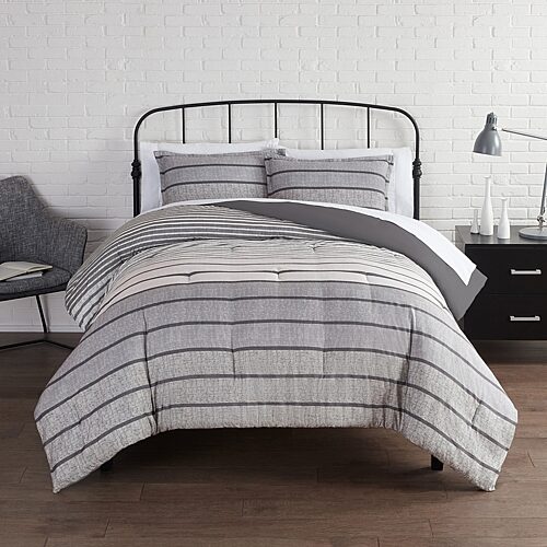Click here for Serta Billy Midweight Comforter Set  One Size  Gra... prices
