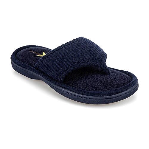 Click here for Isotoner Seersucker Thong Womens Round Slip-On Sho... prices