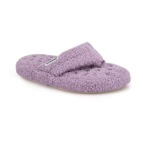 Click here for Isotoner Joey Soft Pile Thong Womens Round Slip-On... prices