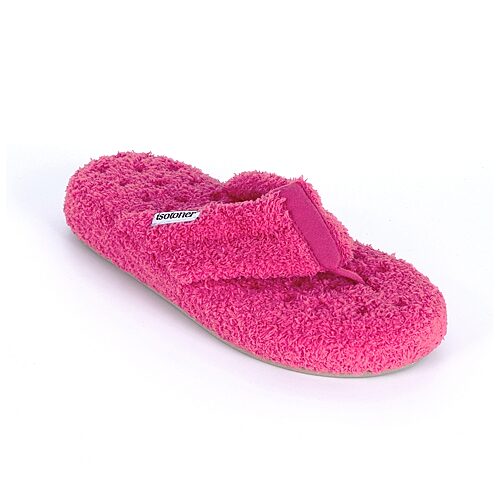 Click here for Isotoner Joey Soft Pile Thong Womens Round Slip-On... prices
