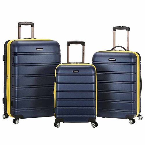 Click here for Rockland Melbourne 3-Pc. Hardside Luggage Set - Na... prices