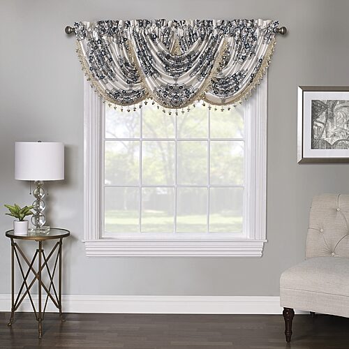 Click here for Regal Home Regency Medallion Rod Pocket Waterfall... prices