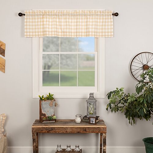 Click here for Annie Buffalo Check Rod Pocket Tailored Valance  O... prices