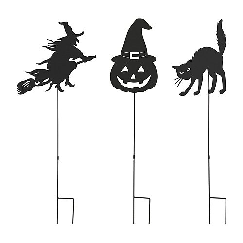 Click here for Glitzhome Set Of 3 Halloween Metal Holiday Yard Ar... prices