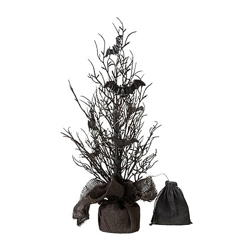 Click here for Glitzhome Halloween Lighted Bats Tree Tabletop Dec... prices