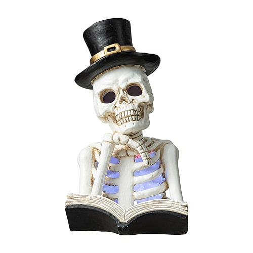 Click here for Glitzhome Lighted Resin Halloween Tabletop Decor... prices