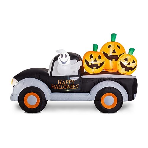 Click here for Glitzhome 4.5ft Pumpkin Truck Lighted Halloween In... prices