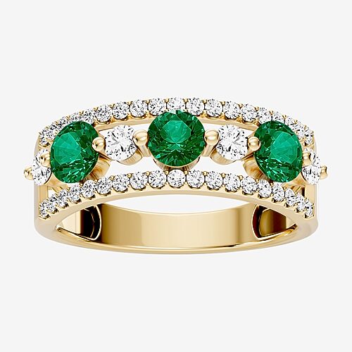 Click here for 1/2 CT. T.W. Lab-Grown Diamond and Genuine Gemston... prices