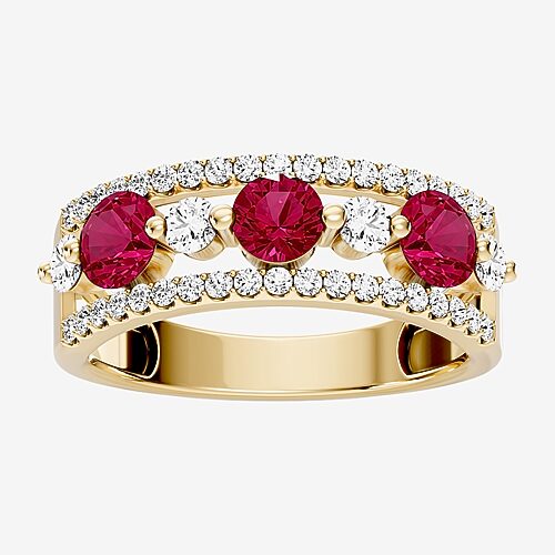 Click here for 3/8 CT. T.W. Lab-Grown Diamond and Genuine Gemston... prices