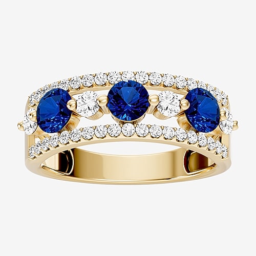 Click here for 1/2 CT. T.W. Lab-Grown Diamond and Genuine Gemston... prices