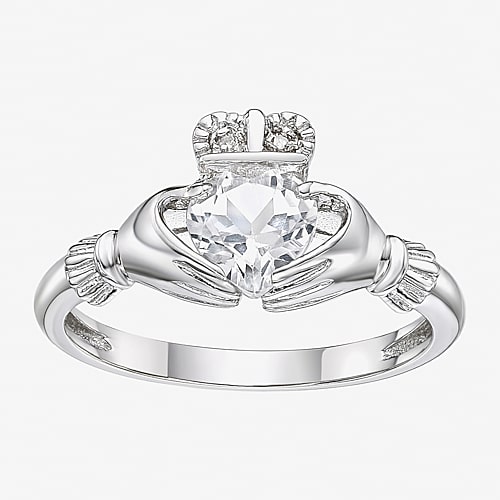 Click here for Womens Diamond Accent Lab Created White Sapphire S... prices