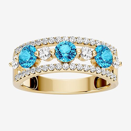Click here for 1/2 CT. T.W. Lab-Grown Diamond and Genuine Gemston... prices