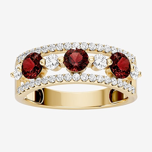 Click here for 1/2 CT. T.W. Lab-Grown Diamond and Genuine Gemston... prices