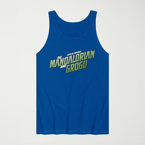 Click here for Novelty The Mandalorian And Grogu Logo Mens Crew N... prices