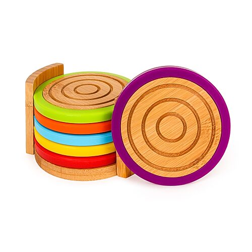 Click here for BergHOFF Bamboo With Silicone Rims  Multicolor 7-p... prices