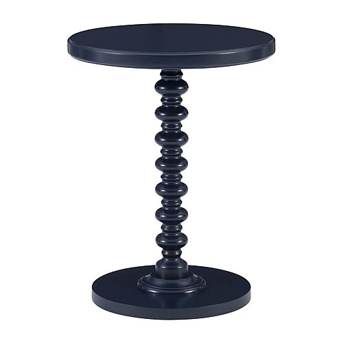 Click here for Linon Kendall Pedestal Accent Table  One Size  Blu... prices
