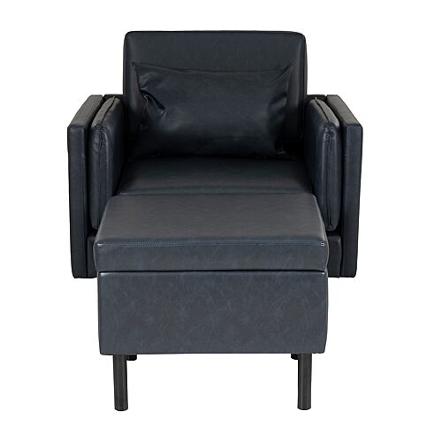 Click here for Linon Wallis Faux Leather Chair And Ottoman Set  O... prices