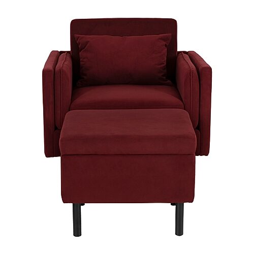 Click here for Linon Wallis Faux Leather Chair And Ottoman Set  O... prices