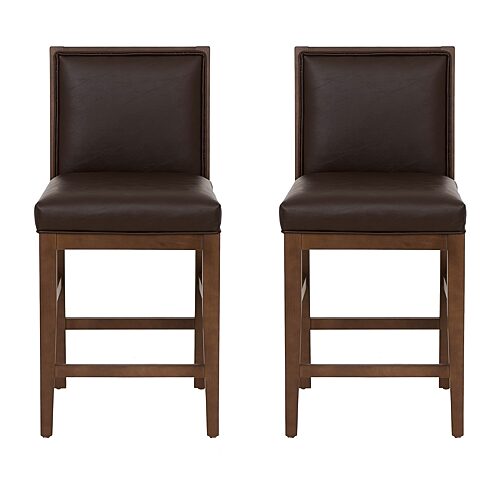 Click here for Linon Regina Faux leather Counter Stool Set of 2... prices