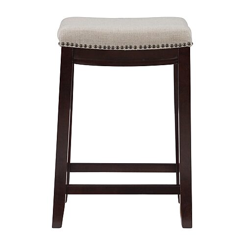 Click here for Linon Lakeland Upholstered Backless Counter Stool... prices