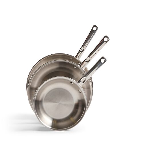 Click here for Cooks Stainless Steel 3-pc. Frypan Set  One Size... prices