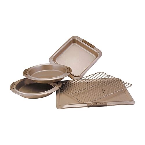 Anolon Advanced 5 Piece Bakeware Set - Bronze