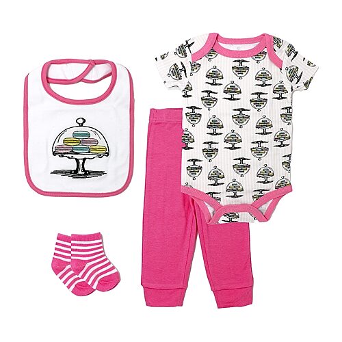 Click here for 3 Stories Trading Company Baby Girls 4-pc. Pant Se... prices