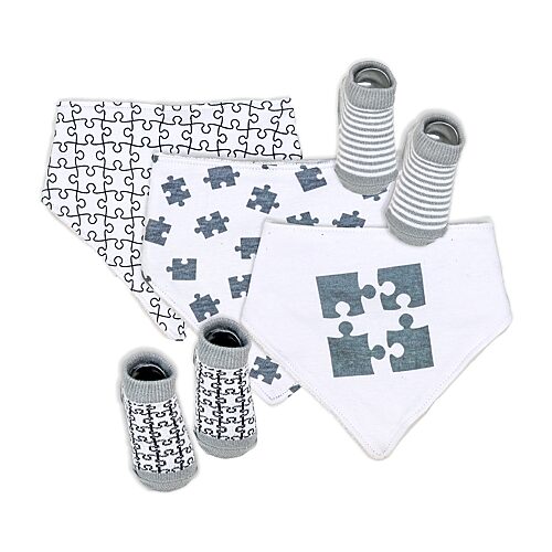 Click here for 3 Stories Trading Company Unisex 5-pc.Bib and Sock... prices