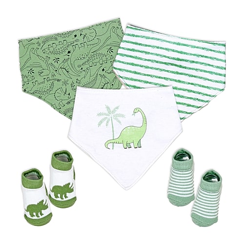 Click here for 3 Stories Trading Company Unisex 5-pc.Bib and Sock... prices