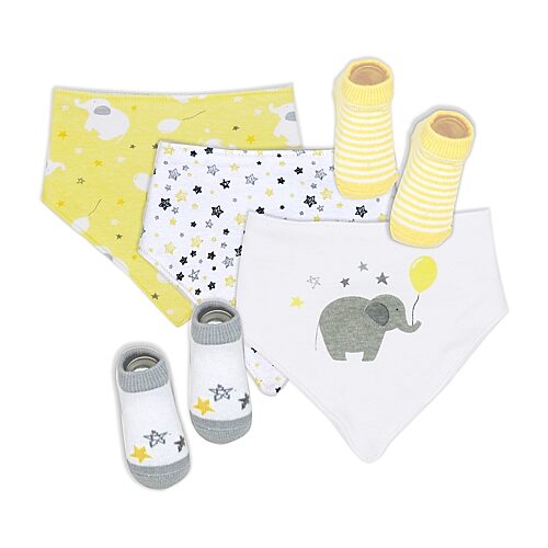 Click here for 3 Stories Trading Company Unisex 5-pc.Bib and Sock... prices