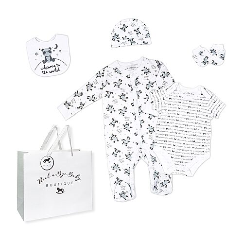 Click here for 3 Stories Trading Company Baby Unisex 5-pc.Layette... prices