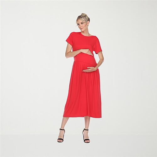 Click here for White Mark Womens Maternity Crew Neck Short Sleeve... prices