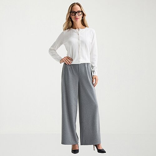 Click here for Liz Claiborne Womens Tall Wide Leg Mid Rise Pull-O... prices