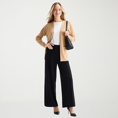 Click here for Liz Claiborne Womens Tall Wide Leg Mid Rise Pull-O... prices