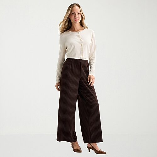Click here for Liz Claiborne Womens Tall Wide Leg Mid Rise Pull-O... prices