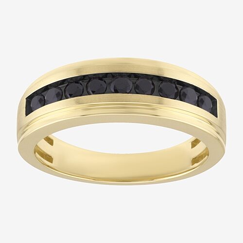 Click here for (Black / I2-I3) Mens 7MM 1/2 CT. T.W. Genuine Blac... prices