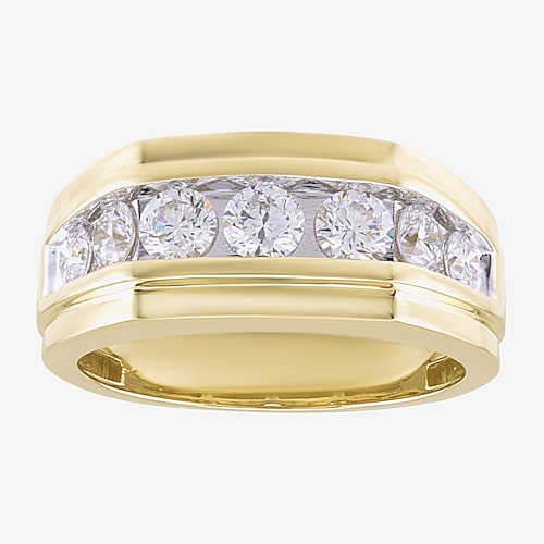 Click here for (F / Vs2) Mens 10MM 1 1/2 CT. T.W. Lab Grown White... prices