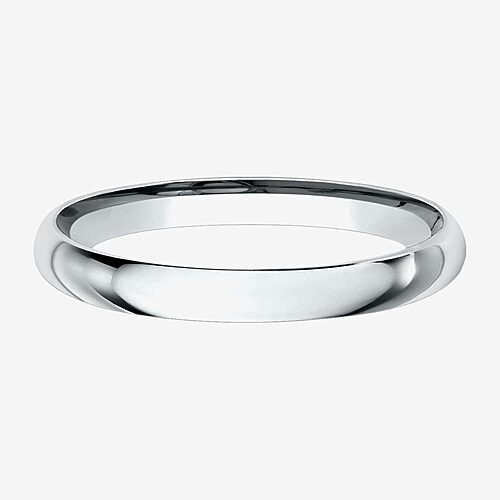Click here for Womens 10K White Gold 2MM Comfort-Fit Wedding Band... prices