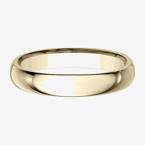 Click here for Womens 10K Yellow Gold 4MM Comfort-Fit Wedding Ban... prices