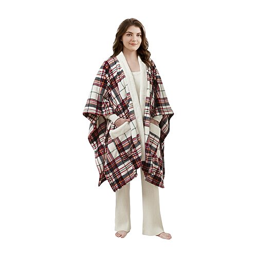 Click here for True North Plush Throw Wrap  One Size  Beige prices