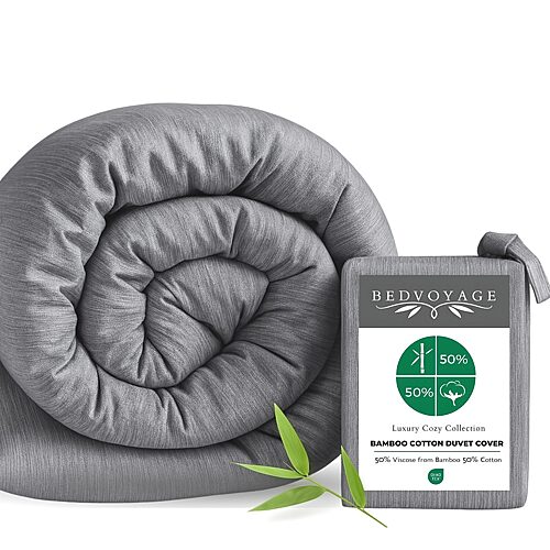 Click here for Bedvoyage Rayon Eco-Melange Duvet Cover  One Size... prices