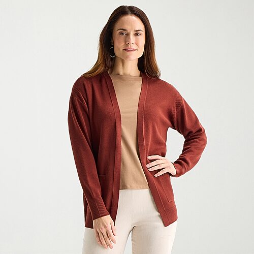 Click here for Liz Claiborne Womens Long Sleeve Open Front Cardig... prices