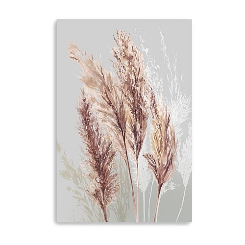 Click here for Lumaprints Blushing Pomp Grass Ii Giclee Canvas Ar... prices