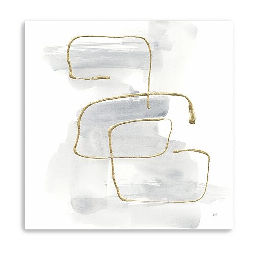 Click here for Lumaprints Cool Gray Gold I Canvas Giclee Canvas A... prices