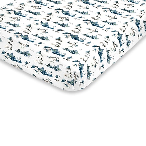 Click here for Nojo Watercolor Mountain Mini Crib Sheet  One Size... prices