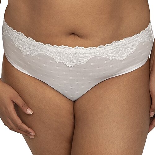 Click here for Curvy Couture Sheer Whisper High Cut Brief Panty-1... prices