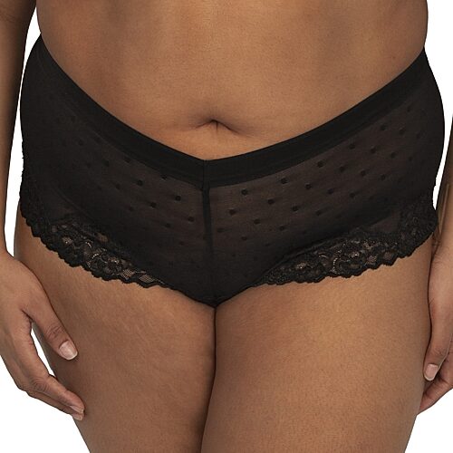 Click here for Curvy Couture Sheer Whisper Cheeky Boyshort Panty-... prices
